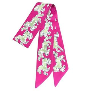 Generico &Eacute;charpe &agrave; imprim&eacute; de selle en soie fine pour cheveux, col et bandeau pour femme, C232-2, taille unique