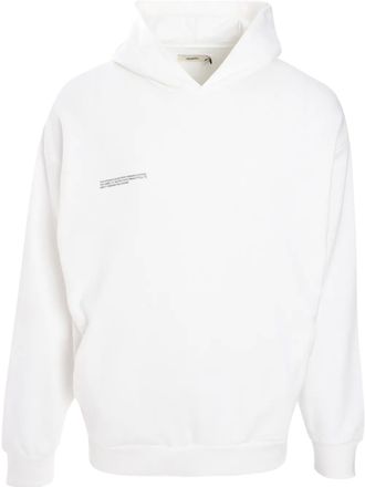 PANGAIA Hoodie mit Logo-Print - Weiß