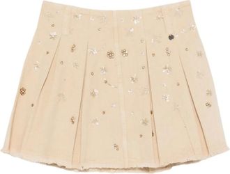 Liu Jo Femme, Jupes, Beige, Taille: 34 FR Short Skirt