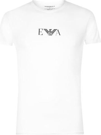 Emporio Armani Knit Brief B - T-Shirt lot de 2 - Homme - Blanc (Bianco) -Taille Fabricant: S