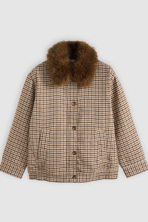 Levi's Billie Warm Coat - Femme - Beige / Siggi Check Java Plaid - XS