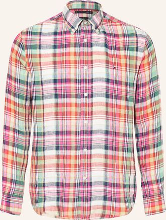 Tommy Hilfiger Leinenhemd Regular Fit gelb