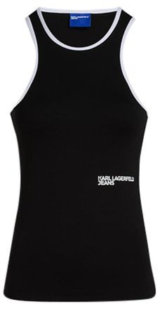 Karl Lagerfeld Milano Racer Tank, Black, M