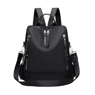 Valiclud Sac &agrave; Dos de Voyage Femme Capacit&eacute; en Tissu Oxford Noir L&eacute;ger et R&eacute;sistant Sac &agrave; Bandouli&egrave;re Amovible Polyvalent pour Usage Quotidien et Sorties Urbai