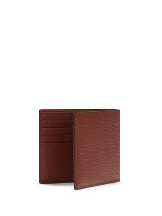 Valentino Garavani Mens Vlogo Signature Wallet Blood Red Calf Leather Bos Taurus