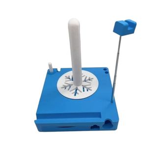 Generic Tragbarer, multifunktionaler H&auml;kel-Caddy, Garn-Organizer, Spulenbox mit abnehmbarem Spinnerhalter und Telefonst&auml;nder(Blue)