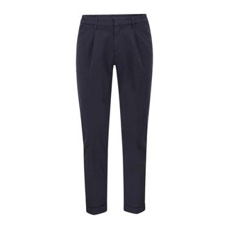 Fay Pantalon Capri en Coton Pliss&eacute; Court - Homme - Pantalons - Bleu - Taille: W33