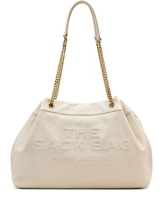Marc Jacobs sac porté épaule The Large Chain Sack - Blanc