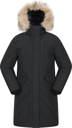 Mountain Warehouse Marlow Extreme Parka f&uuml;r Damen, Wasserfest, Daunen (Schwarz)