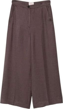 Marella Femme, Pantalons, Brun, Taille: 42 FR Cropped Pantalons