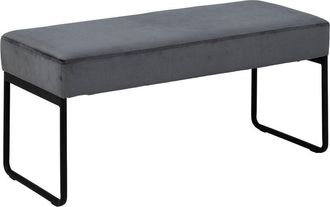 Hellin Xenia Sitzbank Velours grau