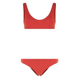 Lido Ottantauno Bandeau Bra Bikini - - Swimwear - Damen - Rot - XS