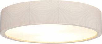Licht-Erlebnisse Licht-erlebnisse - Runde Deckenlampe Holz Glas &Oslash;37cm blendarm E27 Flur Wohnzimmer Deckenleuchte