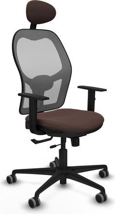 Piqueras y Crespo Economalla Jorquera Stuhl mit 1D-Armen, h&ouml;henverstellbarer Lendenwirbelst&uuml;tze und festem Kopfteil, ausgestattet mit Syncro/Traslack und injiziertem Sc