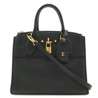 Louis Vuitton Pre-owned City Steamer PM Leder Handtasche - - Pre-owned - Damen - Schwarzk - ONE SIZE