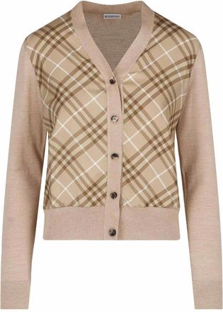 Burberry Pull Col Rond - Beige