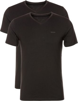 Joop Herren T-Shirt V-Doppelpack Schwarz Small