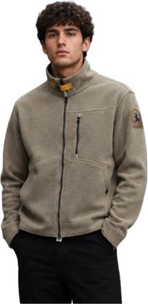 Parajumpers Homme, Sweatshirts et sweats &agrave; capuche, Beige, Taille: L Veste zipp&eacute;e