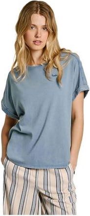 Pepe Jeans London Edith T-Shirt, Bleu (Sea Blue), XS-S Femme