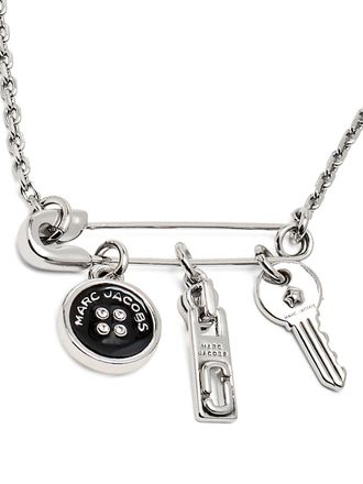 Marc Jacobs Halskette mit gekn&ouml;pftem Anh&auml;nger - Silber