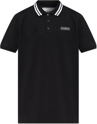 Iceberg Homme, Tops, Noir, Taille: XL Polo avec &Eacute;cusson Logo