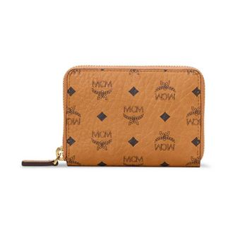 MCM Brieftasche mit Reissverschluss in Visetos - - Accessories - Damen - Braun - ONE SIZE