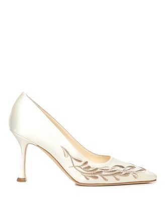 Manolo Blahnik Chaussures &Agrave; Talon - Blanc