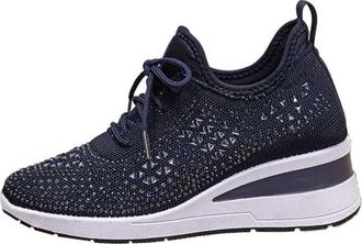 Generico Sport Chaussures de Course Gymnastique Femme, Casual Sneakers de Travail pour Femme, Randonnée Tennis Outdoor Fitness Gym Chaussures légères Respirant