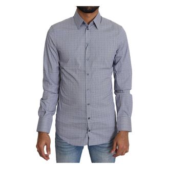 Dolce & Gabbana Homme, Chemises, Gris, Taille: XS Casual Chemises