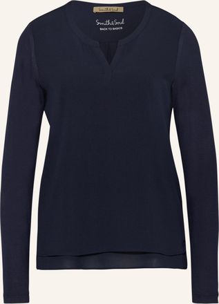 Smith & Soul Blusenshirt Im Materialmix blau