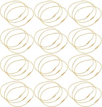 BESPORTBLE Homoyoyo 1000 St&uuml;ck Weihnachtsdeko Aufh&auml;nger mit Druckknopfverschluss Vorgeschnittene Schnur und Kunststoffhaken Silberfarbene Schmuckkordeln f&uuml;r Chri