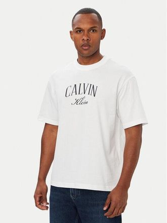 Calvin Klein Jeans T-Shirt Seasonal Graphic LV04RH813G Wei&szlig; Relaxed Fit