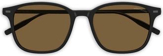 Montblanc lunettes de soleil &agrave; monture carr&eacute;e - Noir