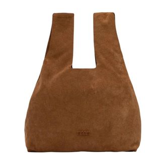 Msgm Mittlere Wildleder-Tragetasche - - Bags - Damen - Braun - ONE SIZE