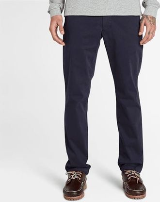 Timberland Stückgefärbte Claremont Chinohose für Herren in Dunkelblau, Herren, Blau, Größe