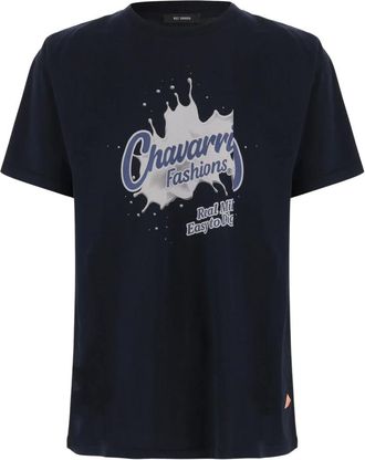 Willy Chavarria Homme, Tops, Noir, Taille: S T-shirt en coton imprim&eacute;