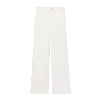 Proenza Schouler Wei&szlig;e- weit geschnittene Baumwoll-Culotte - - Trousers - Damen - Wei&szlig; - L
