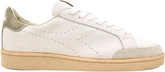 Diadora Homme, Chaussures, Blanc, Taille: 44 1/2 EU Prestige Plain Used Low Baskets