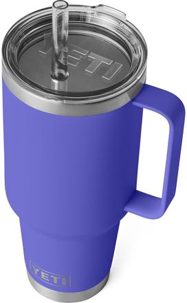 Yeti Rambler Trinkbecher Mit Trinkhalmdecke, Ultra Marine Violet, 42 oz (1,2 l)