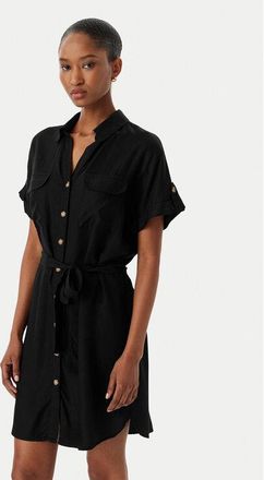 Vero Moda Hemdkleid Bumpy 10325828 Schwarz Regular Fit