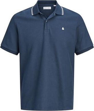 Jack & Jones Jack & Jones Jjeaustin Polo SS Noos, Sky Captain - D&eacute;tails : Play, XXL