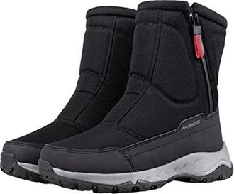 ORANDESIGNE Bottes Homme Femme Hiver Chaussures Femme Bottes de Neige Dextérieur E Noir 40 EU
