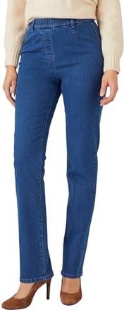 Damart Jean Effet Ventre Plat, 3 statures Femme Bleu Imprimé Taille 50