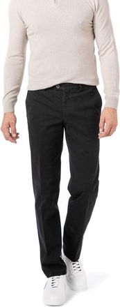 Hiltl Herren Chino schwarz Baumwolle