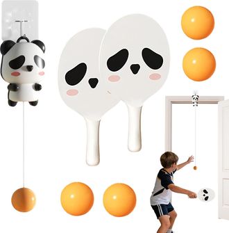 Generic Durch Pong,Tischtennis &Uuml;bung Und Trainingsger&auml;t Einschlie&szlig;lich 2 Schl&auml;ger Und 5 B&auml;lle - Einstellbare T&uuml;r&ouml;ffnung Paddlebal Spiel | F&uuml;r Jungen M&auml;dchen H