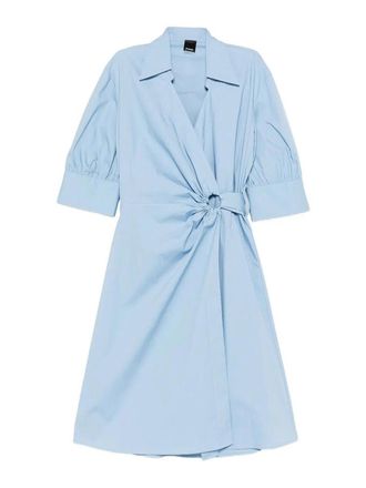 Pinko Robe Au Genou - Bleu Clair