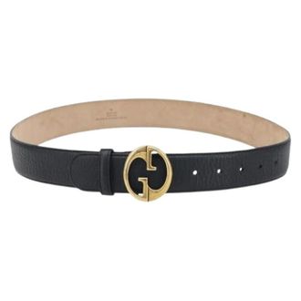 Gucci Pre-owned Vintage Lederg&uuml;rtel - - Pre-owned - Damen - Schwarzk - ONE SIZE