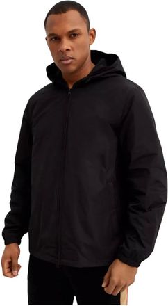 Burberry Homme, Sport, Noir, Taille: L Veste &agrave; capuche avec logo appliqu&eacute;