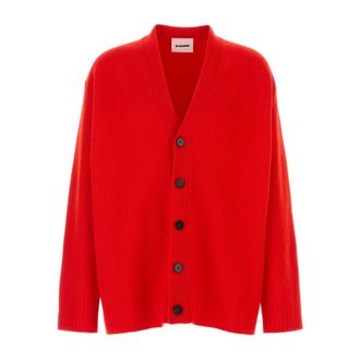 Jil Sander Homme, Pulls, Rouge, Taille: XL Cardigan