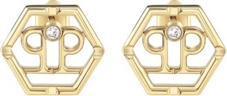 Philipp Plein Ohrringe - Ohrringe Hexagon - Gr. unisize - in Gold - f&uuml;r Damen